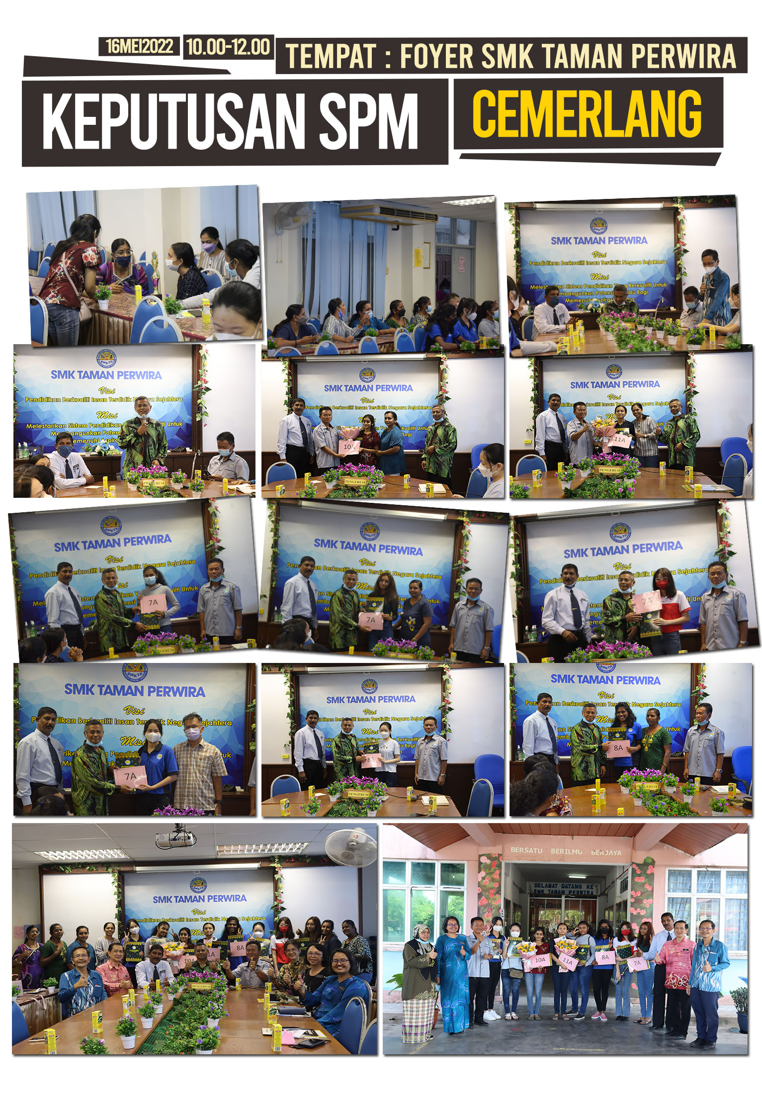 Foto Kenangan – Keputusan SPM – SMK TAMAN PERWIRA